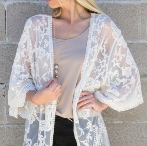 Other | Lace Kimono | Poshmark